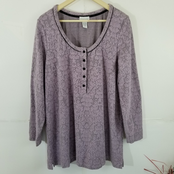 Soft Surroundings | Tops | Soft Surroundings Plus Size Thick Purple Top ...